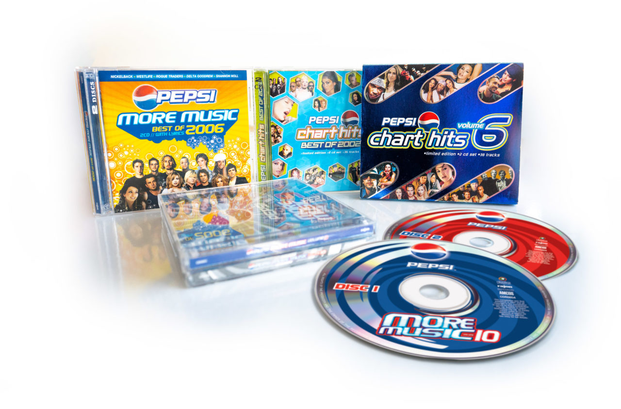 Pepsi Music CD Compilations | Packaging Design - Allan Chan Creative