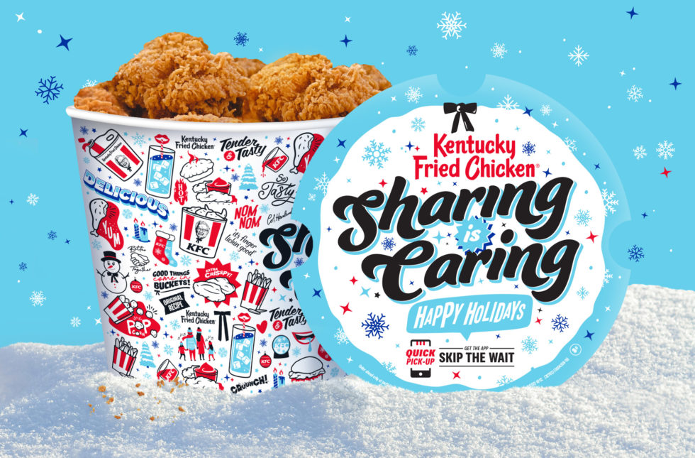 KFC Sharing is Caring Holiday Bucket | Packaging Design
